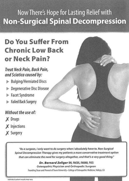 Spinal Decompression Brochure - Spine and Rehabilitation of Morris, LLC